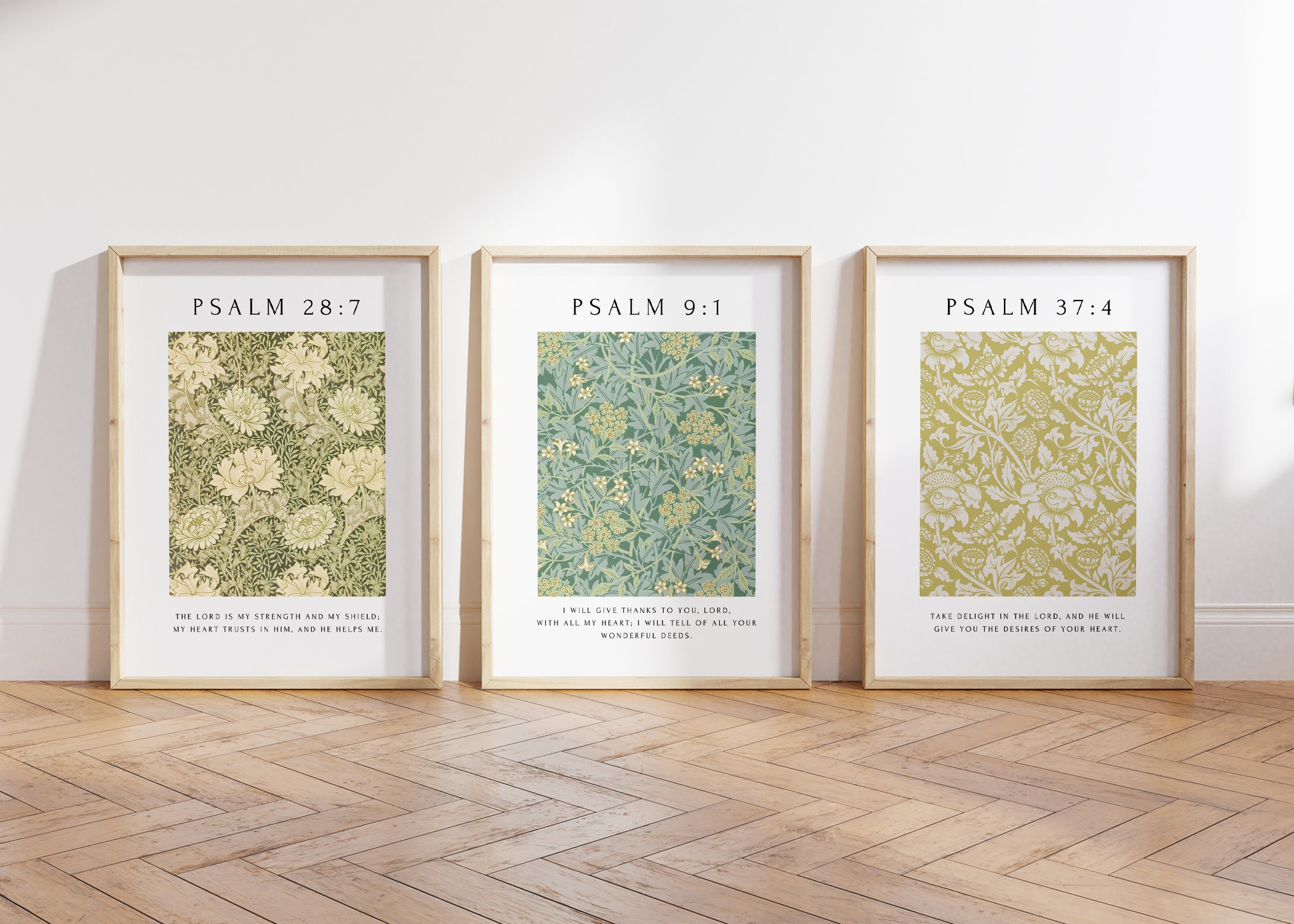 Psalm Gallery Wall Art Set - Christian Website