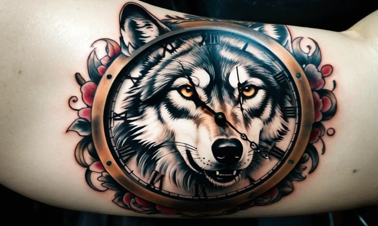 Wolf And Clock Tattoo Meaning: Exploring The Symbolism Behind This ...